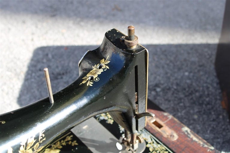 Antique Rare German Travel Sewing Machine Lewenstein 1890 at 1stDibs