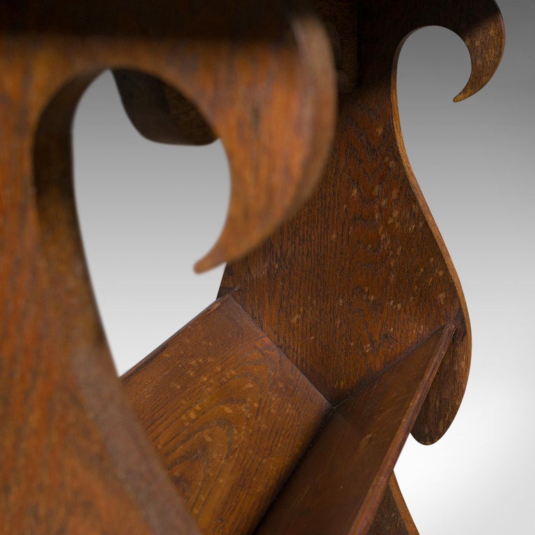 Antique Reader's Stand, English, Oak, Side Table, Book Trough ...