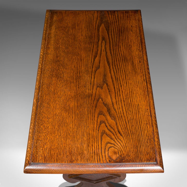 Antique Reader's Stand, English, Oak, Side Table, Book Trough ...