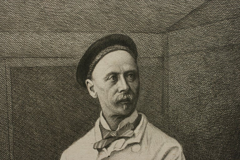 Antique Real Tennis Print, Charles Delahaye, Biboche For Sale at 1stDibs