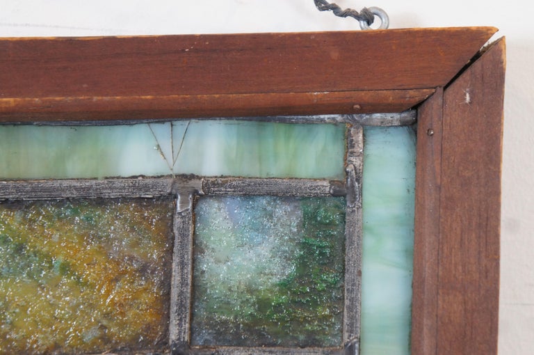 Antique Reclaimed Arts and Crafts Leaded Stained Slag Glass Window ...