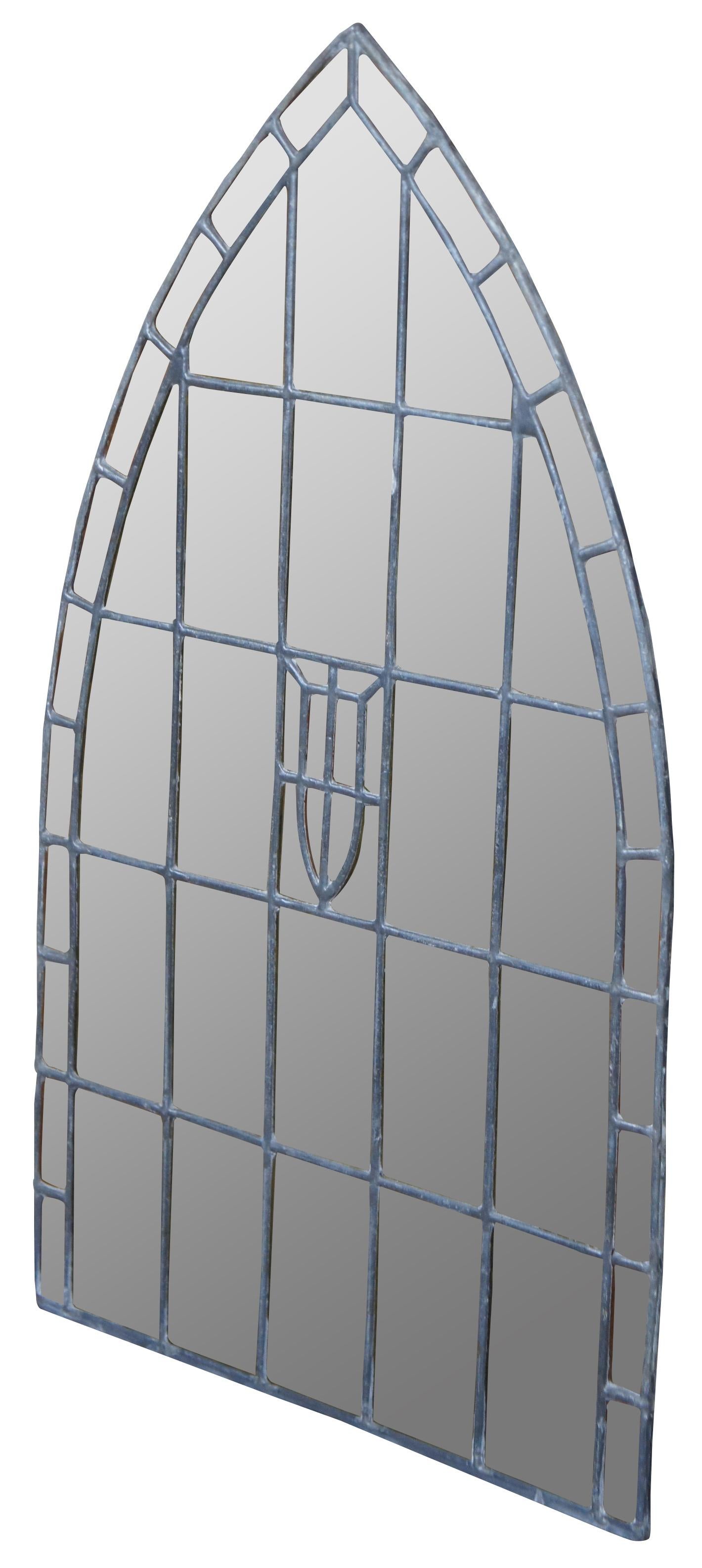 Antique Reclaimed Gothic Victorian Arched Stained Leaded Slag Glass ...