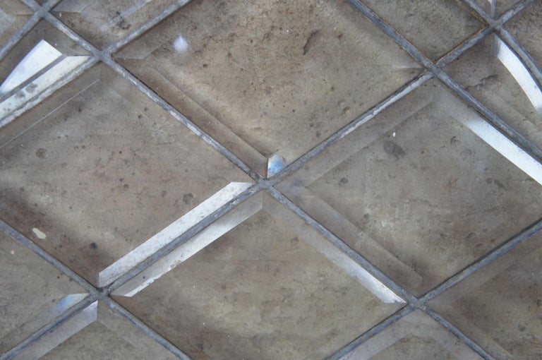 Antique Reclaimed Leaded Glass Palladium Demilune Transom Window Insert ...