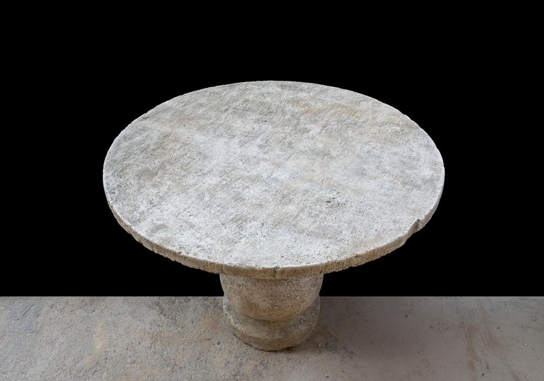 Antique Reclaimed Limestone Table For Sale at 1stDibs