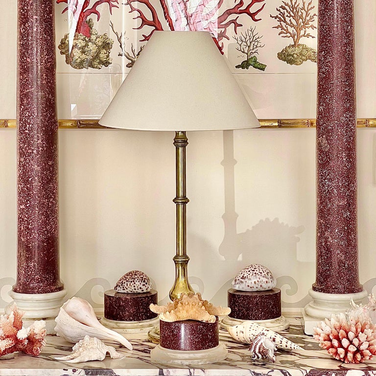 Antique Red Porphyry Column Socle, Egyptian or Roman Imperial Porphyry ...