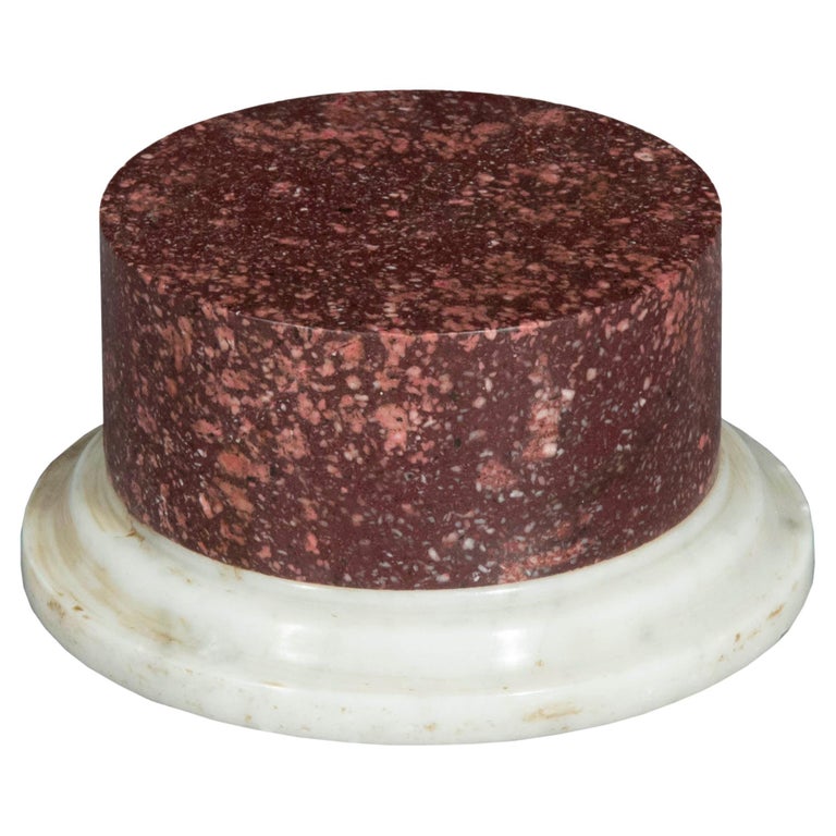 Antique Red Porphyry Column Socle, Egyptian or Roman Imperial Porphyry ...