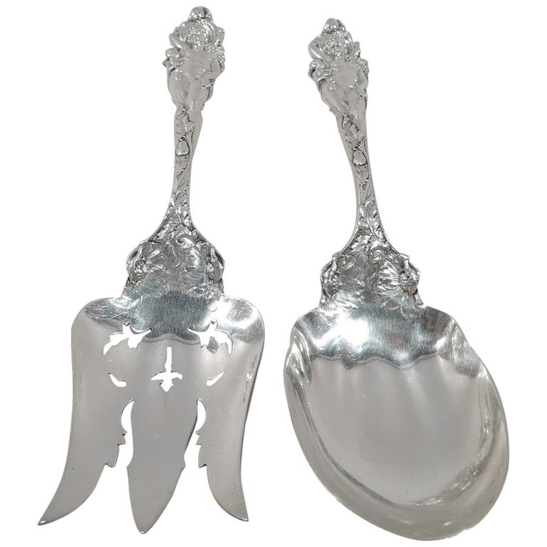 Antique Reed and Barton Love Disarmed Sterling Silver Salad Serving ...