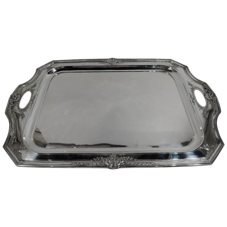 Antique Reed and Barton Sterling Silver Tea Tray in Heritage Pattern ...