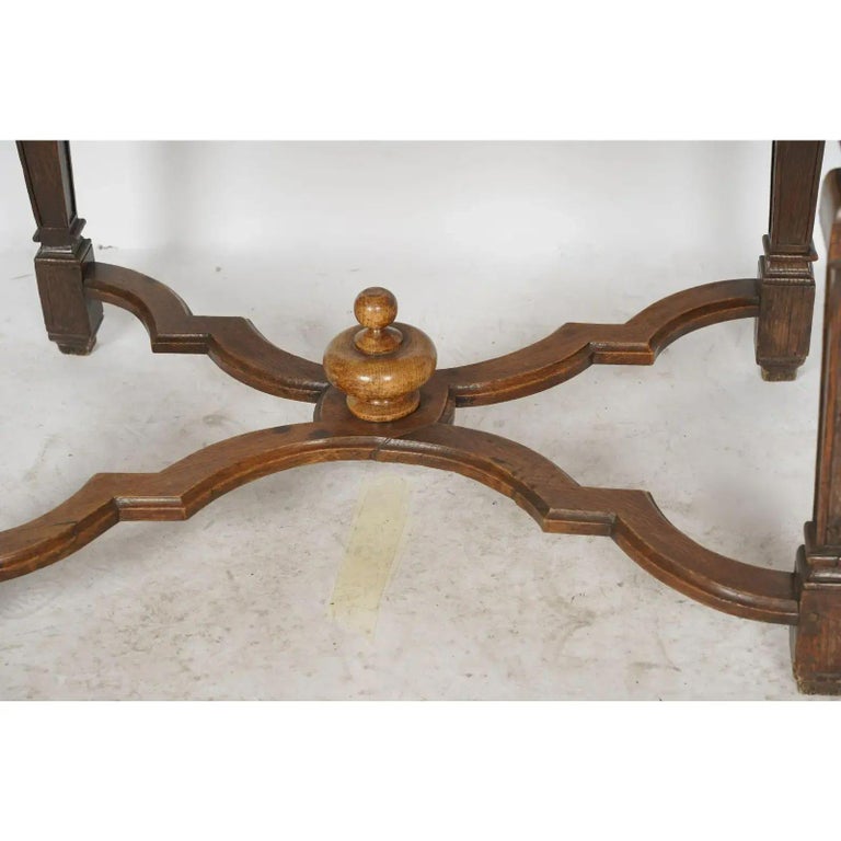 Antique Regence Style Oak and Marble Table, Early 19 Century For Sale ...