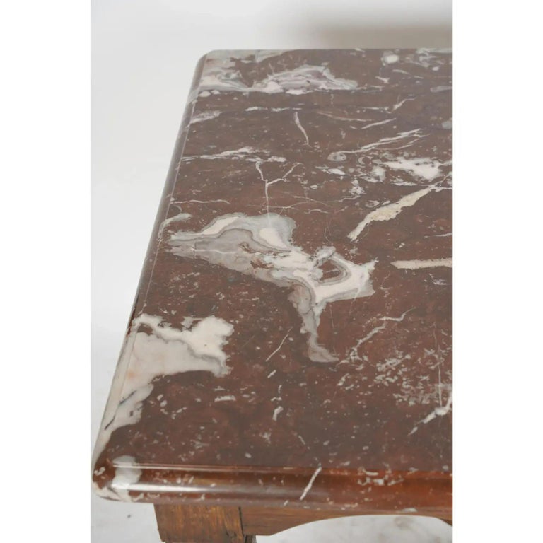 Antique Regence Style Oak and Marble Table, Early 19 Century For Sale ...
