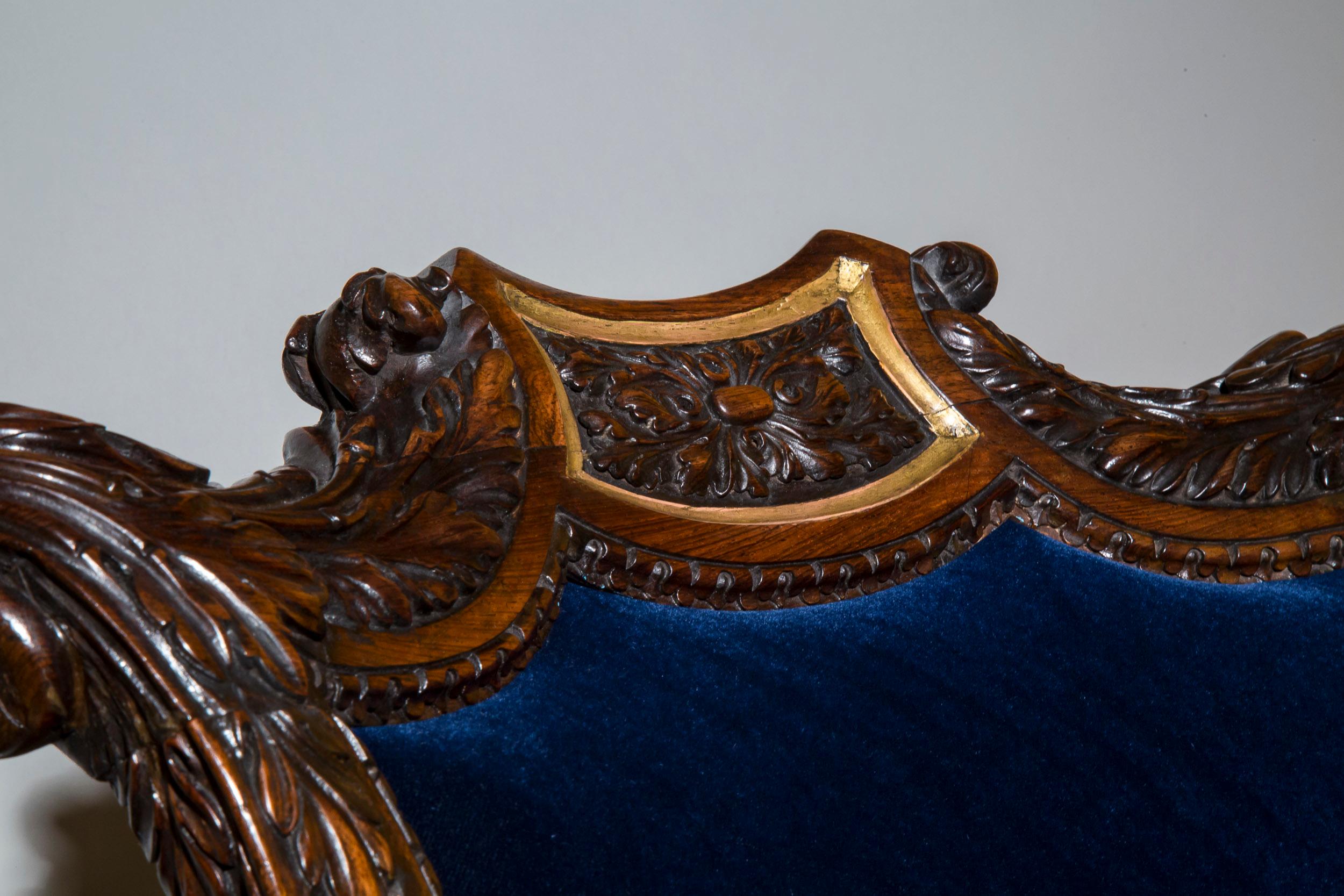 Antique Regency Carved and Gilded Desk Armchair, Circa 1825 For Sale at ...