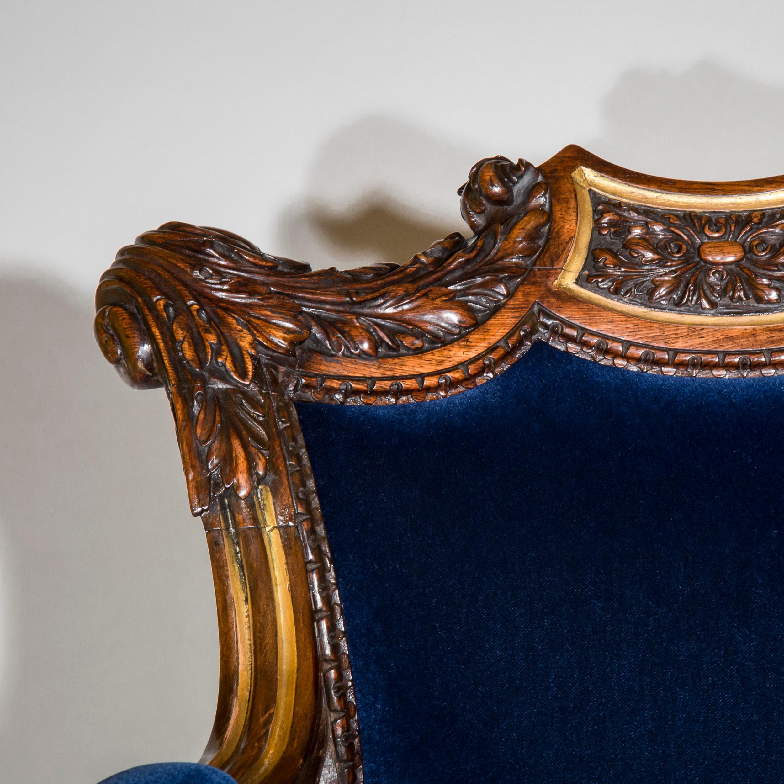 Antique Regency Carved and Gilded Desk Armchair, Circa 1825 For Sale at ...