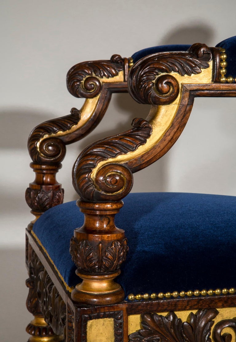 Antique Regency Carved and Gilded Desk Armchair, Circa 1825 For Sale at ...