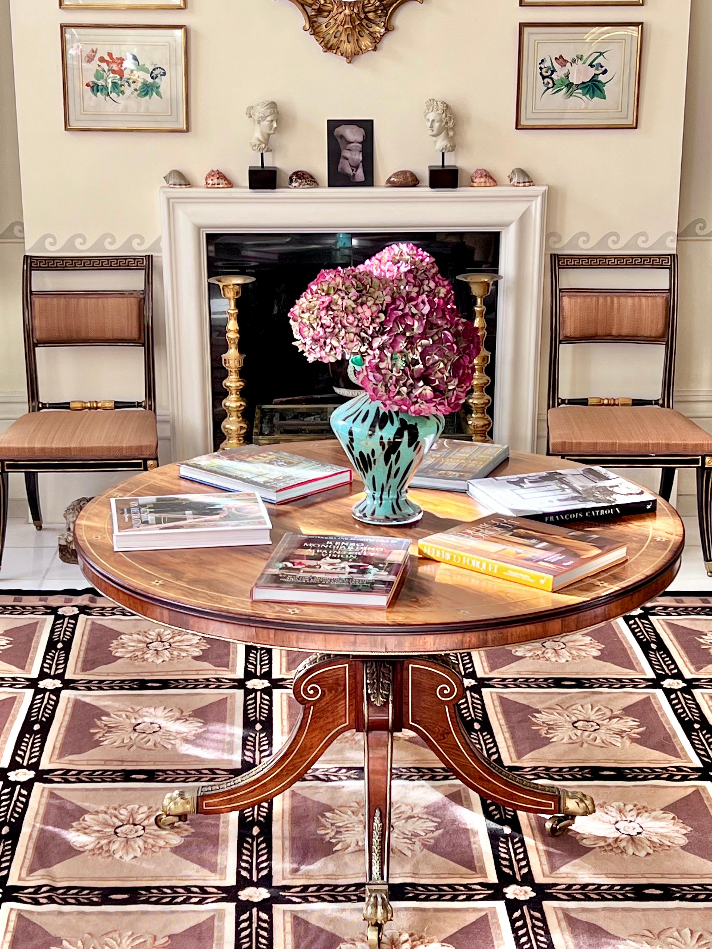 Antique Regency Center Table, Attributed to George Oakley, circa 1810 ...