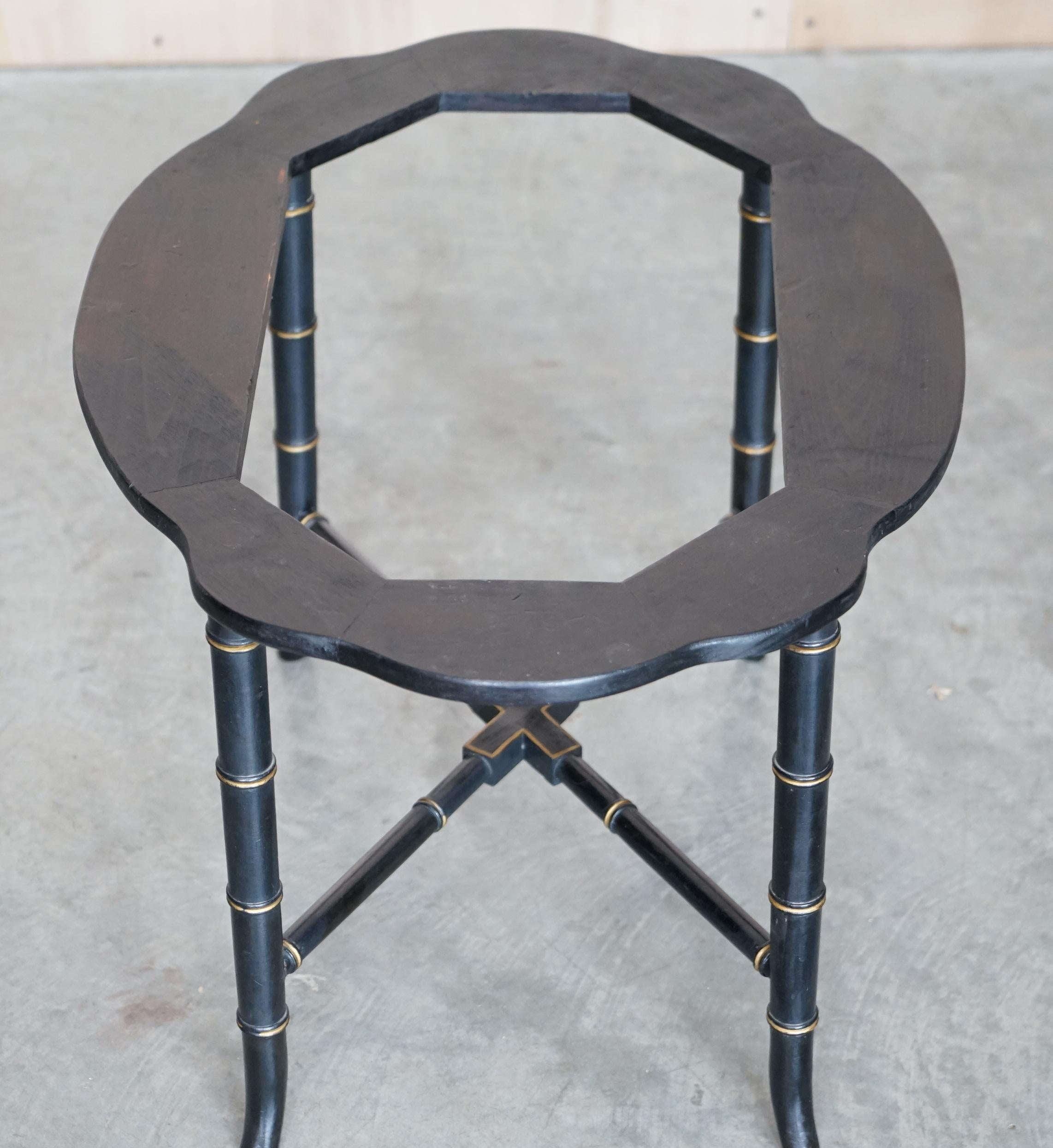 Antique Regency circa 1810-1820 Mother of Pearl Inlaid Hand Painted ...