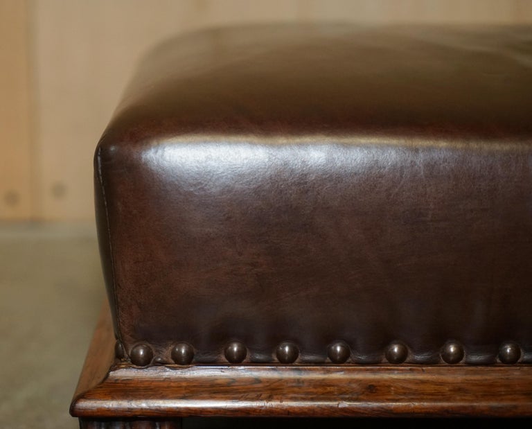 Antique Regency circa 1815 Brown Leather Hardwood Lion's Hairy Paw ...
