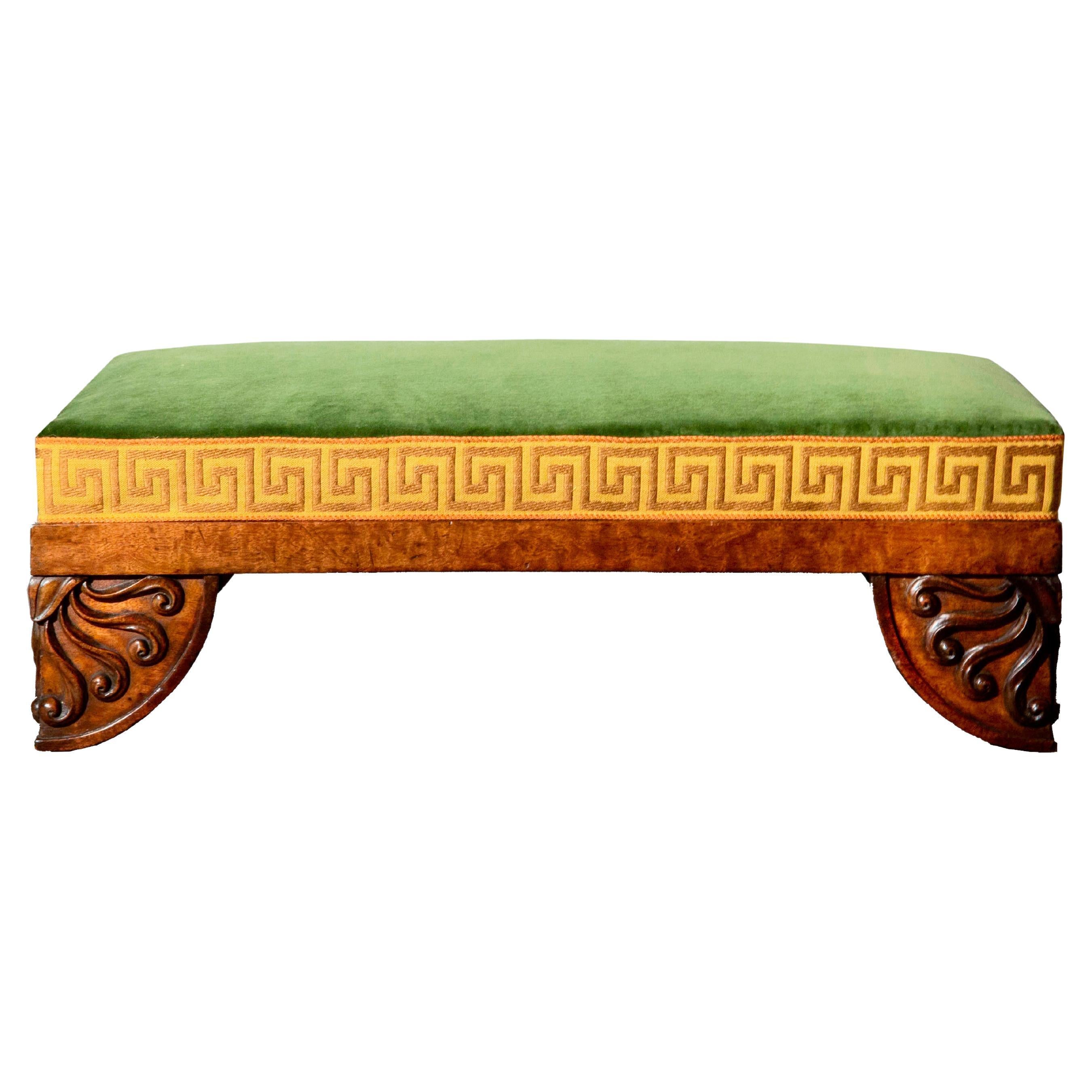 Antique Arts and Crafts Footstool English Oak Leather, after Cotswolds ...