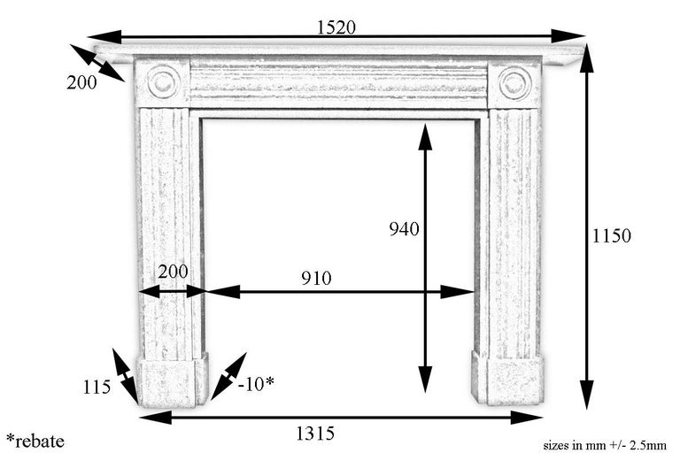 Antique Regency Fossil Marble Fire Surround For Sale at 1stDibs