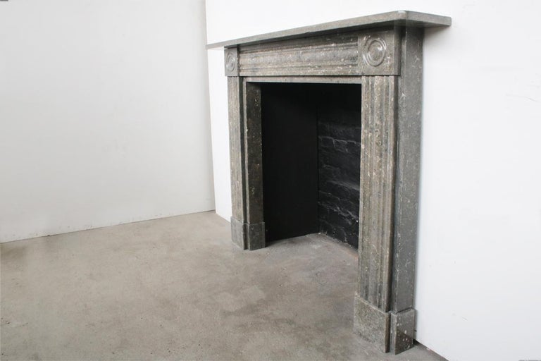 Antique Regency Fossil Marble Fire Surround For Sale at 1stDibs