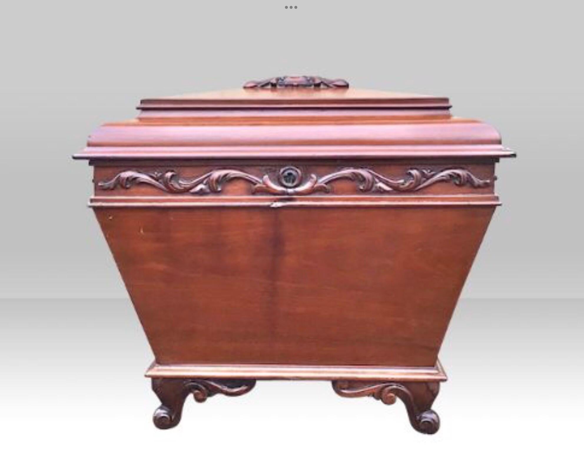 Antique Mahogany Wine Cooler Cellarette For Sale at 1stDibs | antique ...