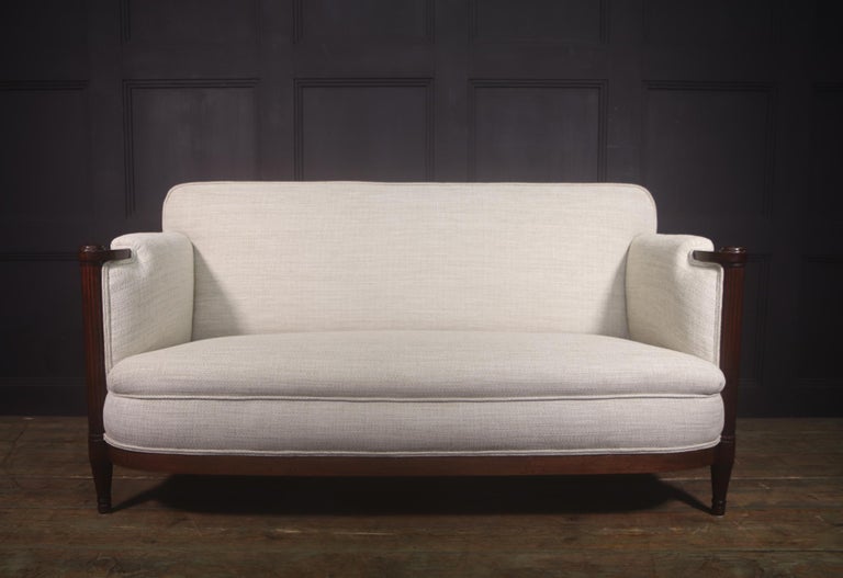 Antique Regency Reeded Cuban Mahogany Sofa at 1stDibs
