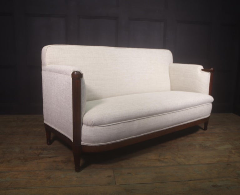 Antique Regency Reeded Cuban Mahogany Sofa at 1stDibs