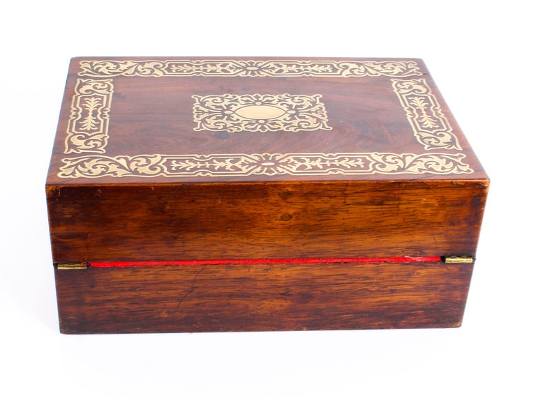 Antique Regency Rosewood Writing and Stationery Slope, 19th Century at ...