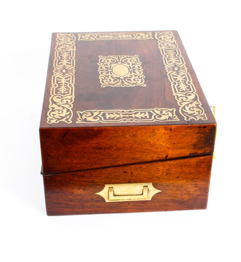 Antique Regency Rosewood Writing and Stationery Slope, 19th Century at ...