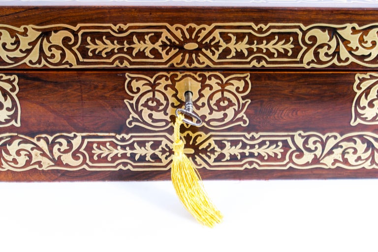 Antique Regency Rosewood Writing and Stationery Slope, 19th Century at ...