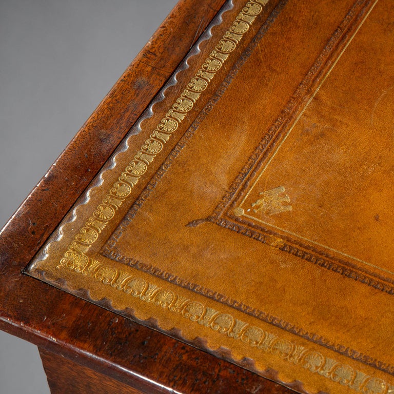 Antique Regency Side Table or Writing Table of Architectural Form ...