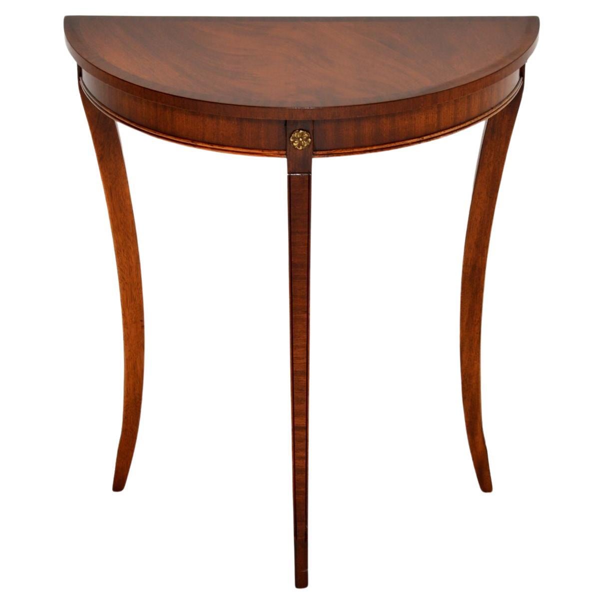Antique Regency Style Mahogany Console Table at 1stDibs