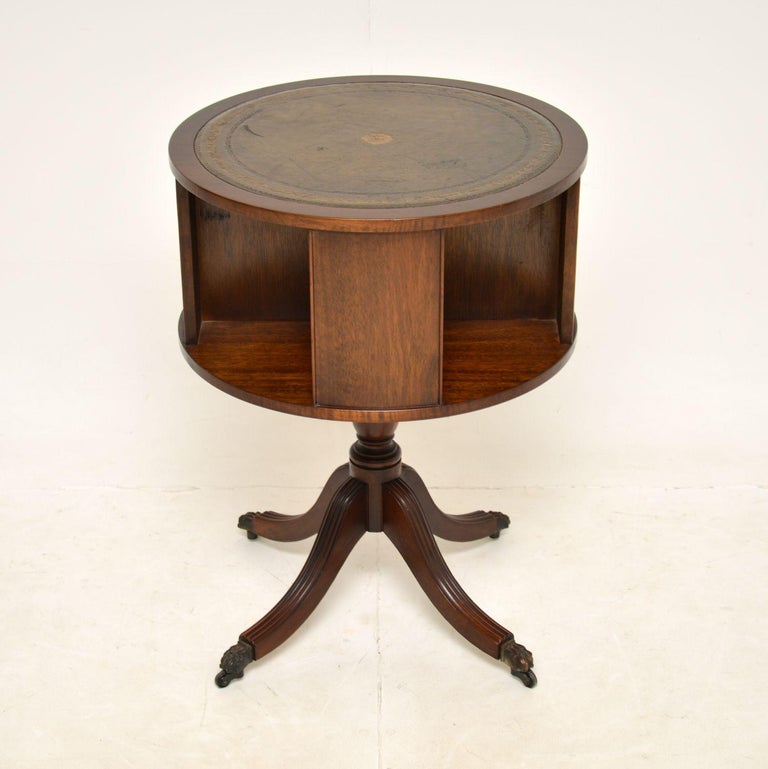 Antique Regency Style Drum Table / Book Stand For Sale at 1stDibs