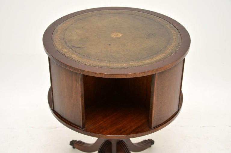 Antique Regency Style Drum Table / Book Stand For Sale at 1stDibs