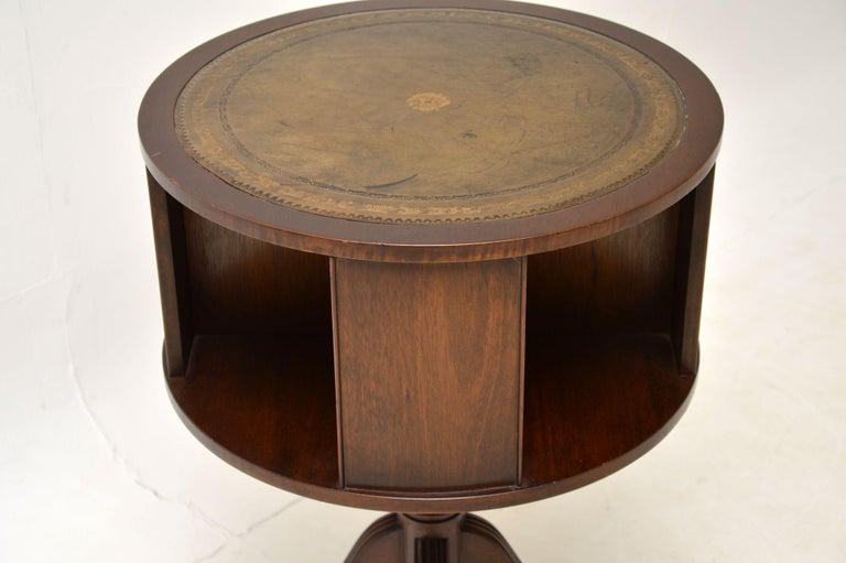 Antique Regency Style Drum Table / Book Stand For Sale at 1stDibs
