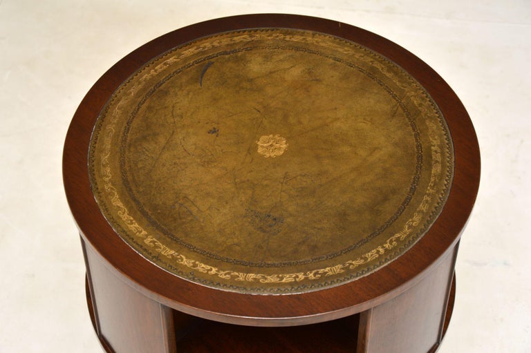Antique Regency Style Drum Table / Book Stand For Sale at 1stDibs