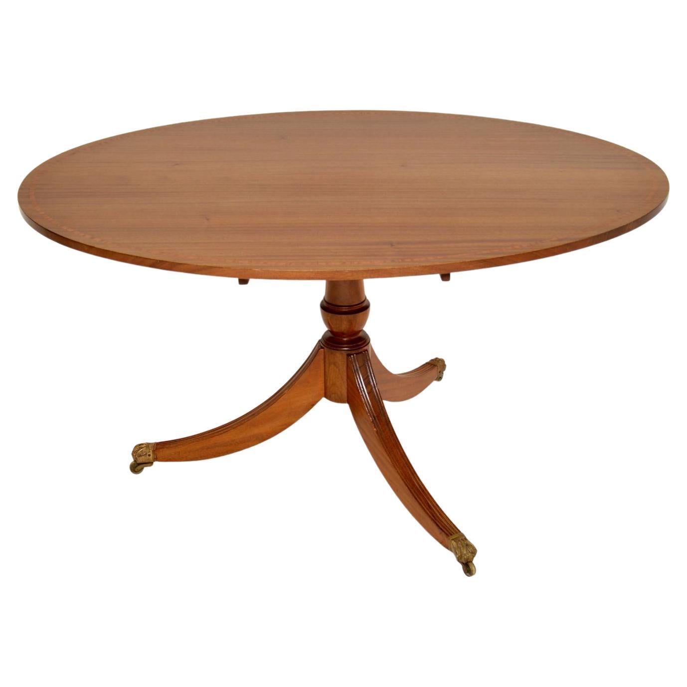 Antique Regency Dining Table with 8 Vintage Chairs at 1stDibs