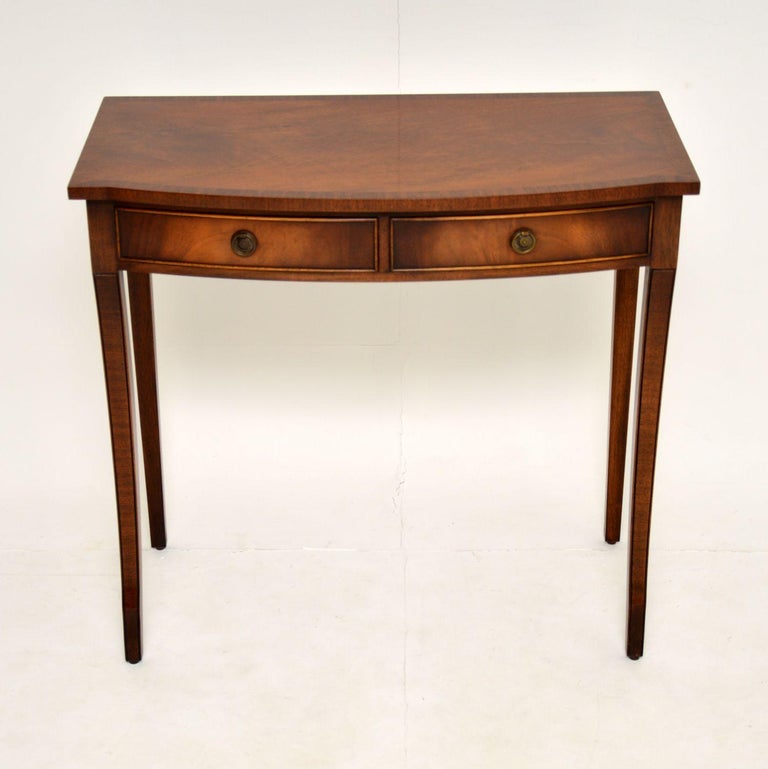 Antique Regency Style Mahogany Console Table at 1stDibs
