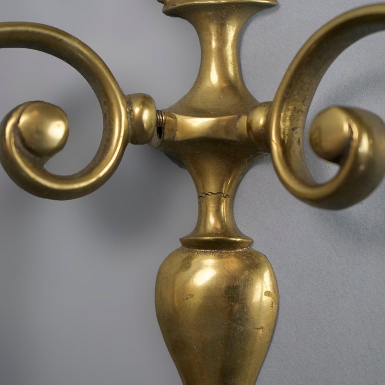 Antique Regency Wall Mirror and Sconce Set, C1930 For Sale at 1stDibs