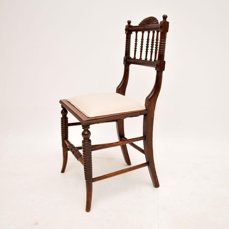 Antique Regency Wooden Side Chair For Sale at 1stDibs
