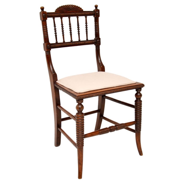 Antique Regency Wooden Side Chair For Sale at 1stDibs