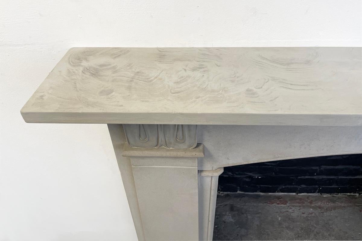 Antique Regency York Stone Fireplace Surround For Sale at 1stDibs