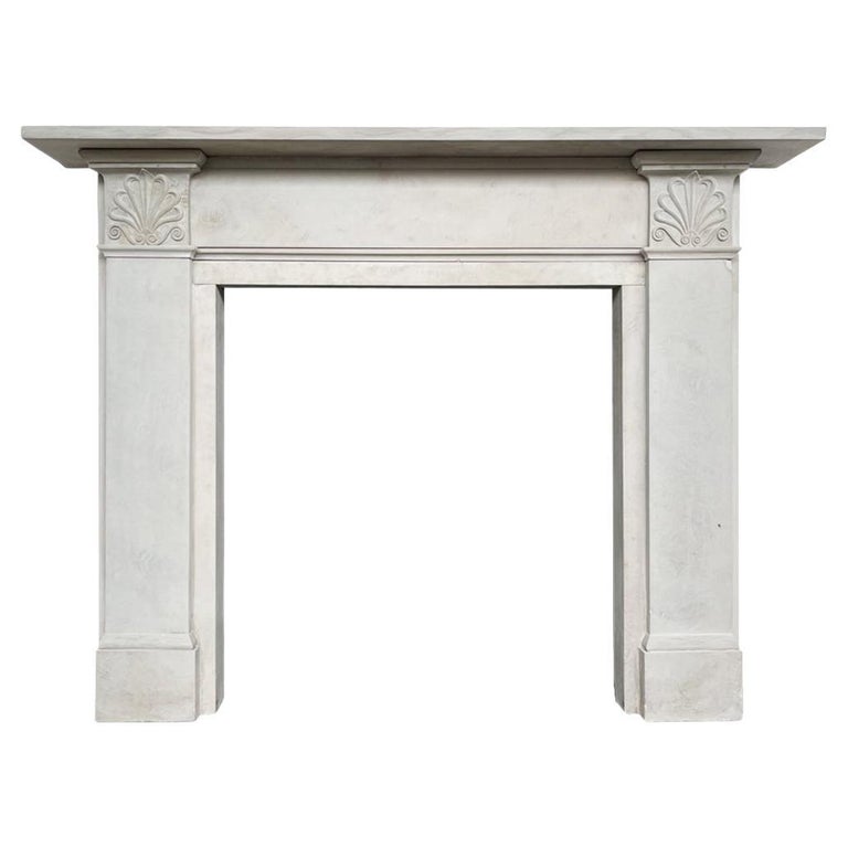 Antique Regency York Stone Fireplace Surround For Sale at 1stDibs