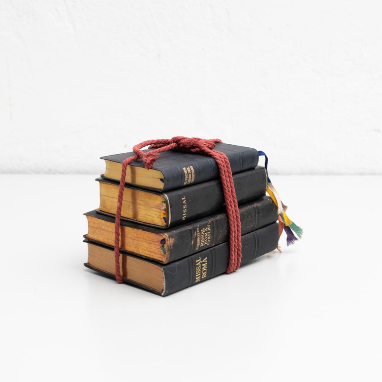 Antique Religious Book Sculptural Artwork, circa 1950 For Sale at 1stDibs