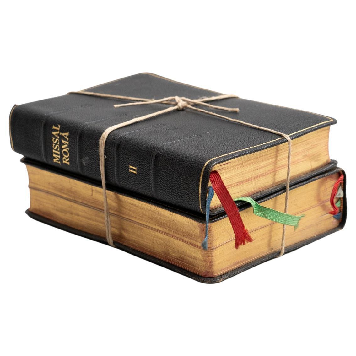 Antique Religious Book Sculptural Artwork, circa 1950 For Sale at 1stDibs