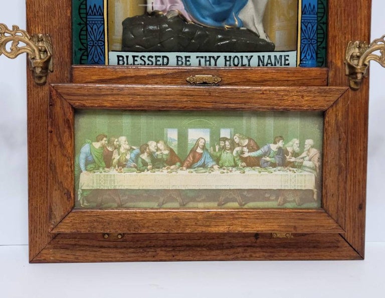 Antique Religious Catholic Eucharist Last Rites Shadow Box at 1stDibs ...