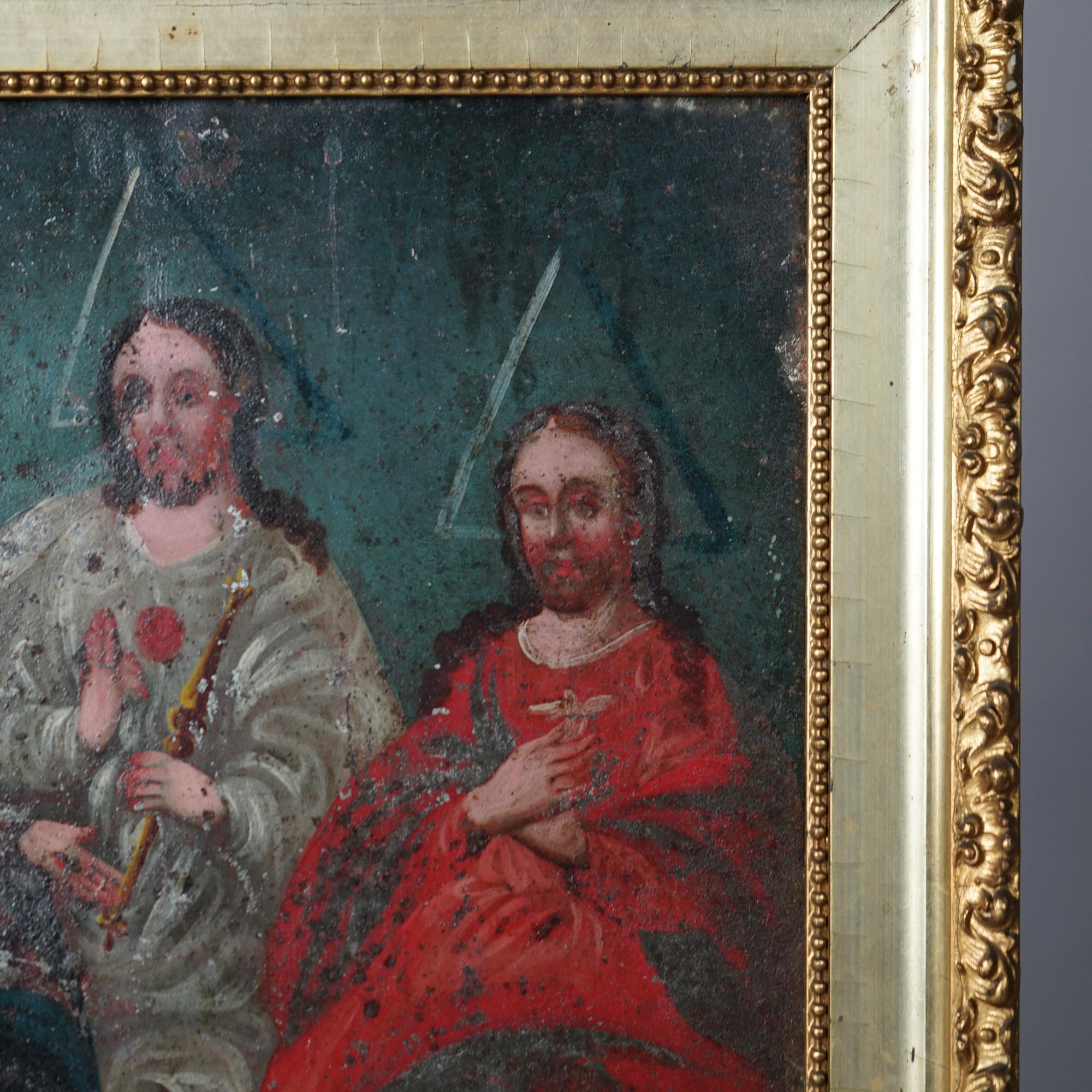 Antique Religious Russian Icon, Oil on Board, 19th Century For Sale at 1stDibs | antique russian ...
