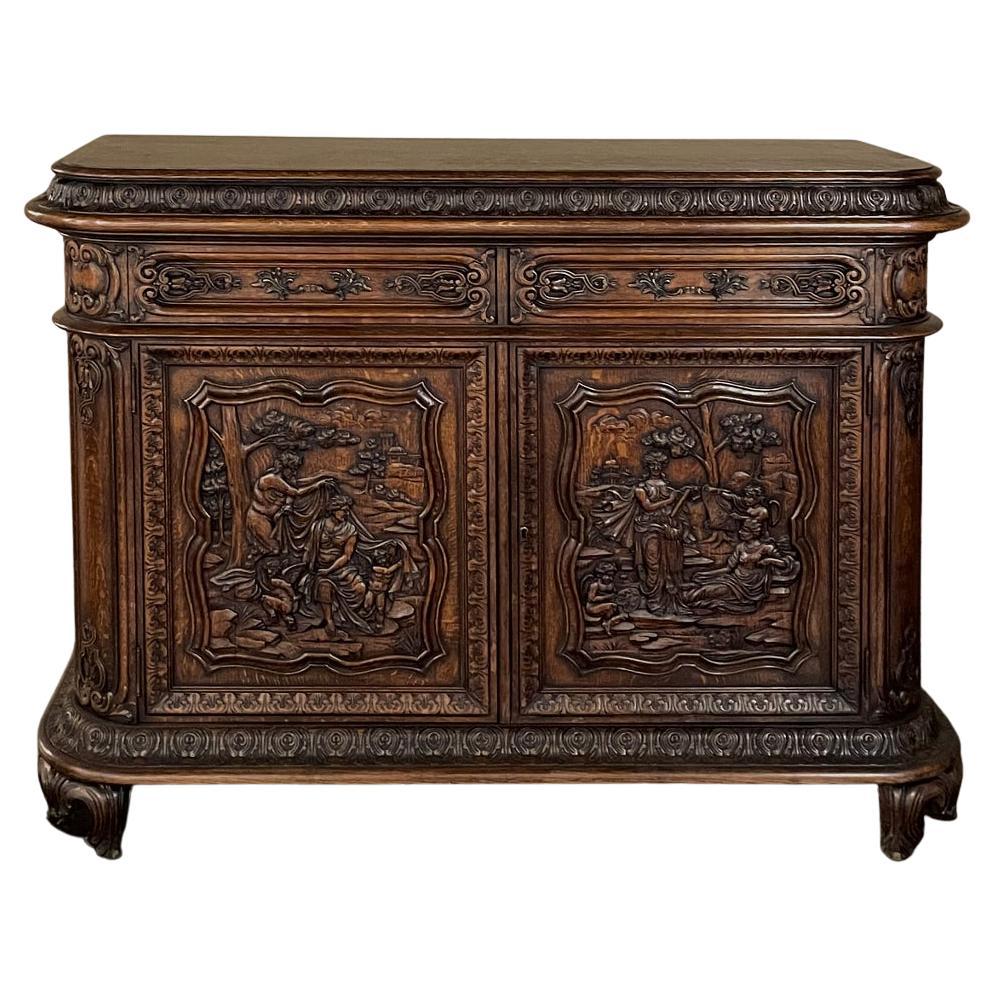 Vintage Flemish Renaissance Raised Buffet at 1stDibs
