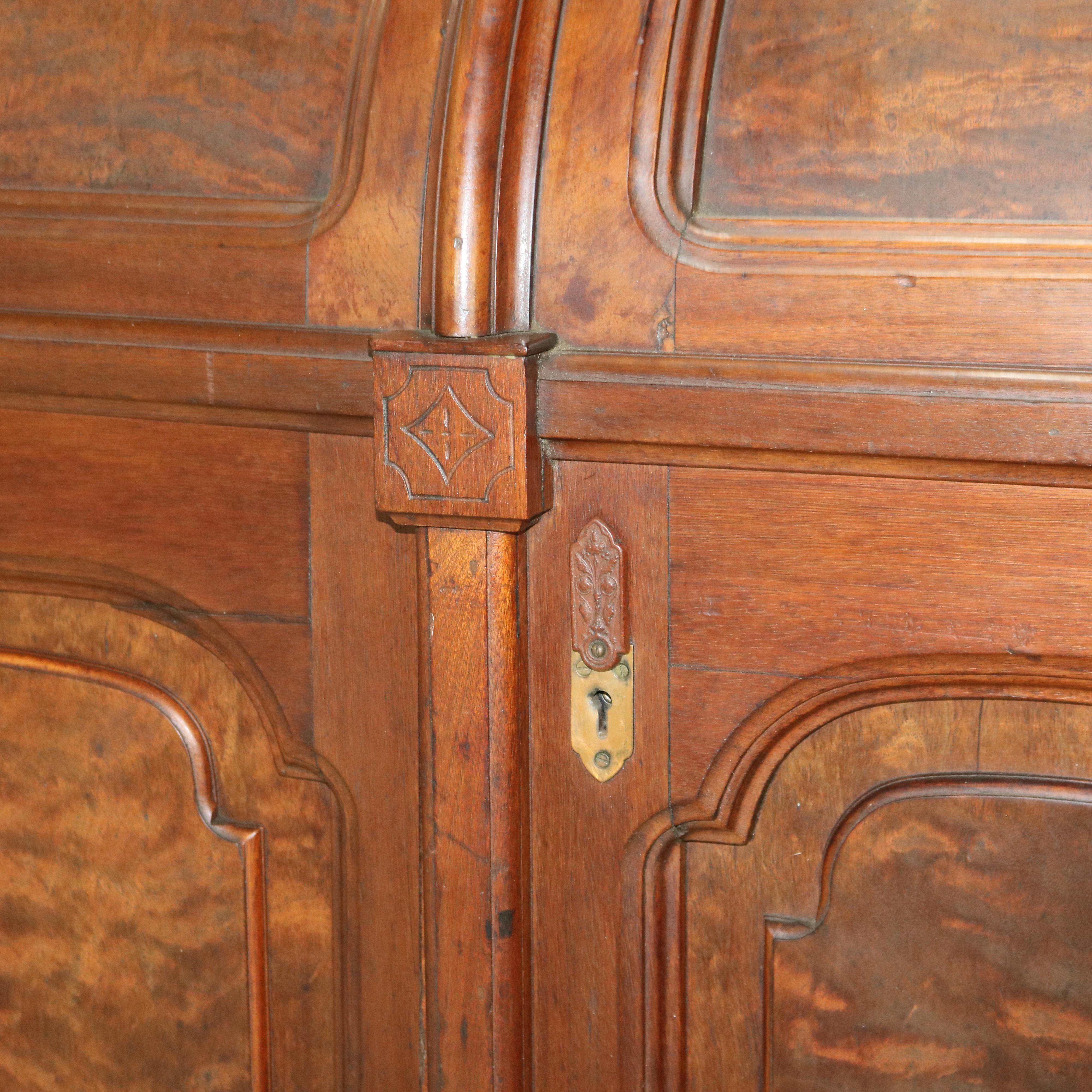 Antique Renaissance Revival Walnut and Burl Wooton Secretary Desk C1880 ...