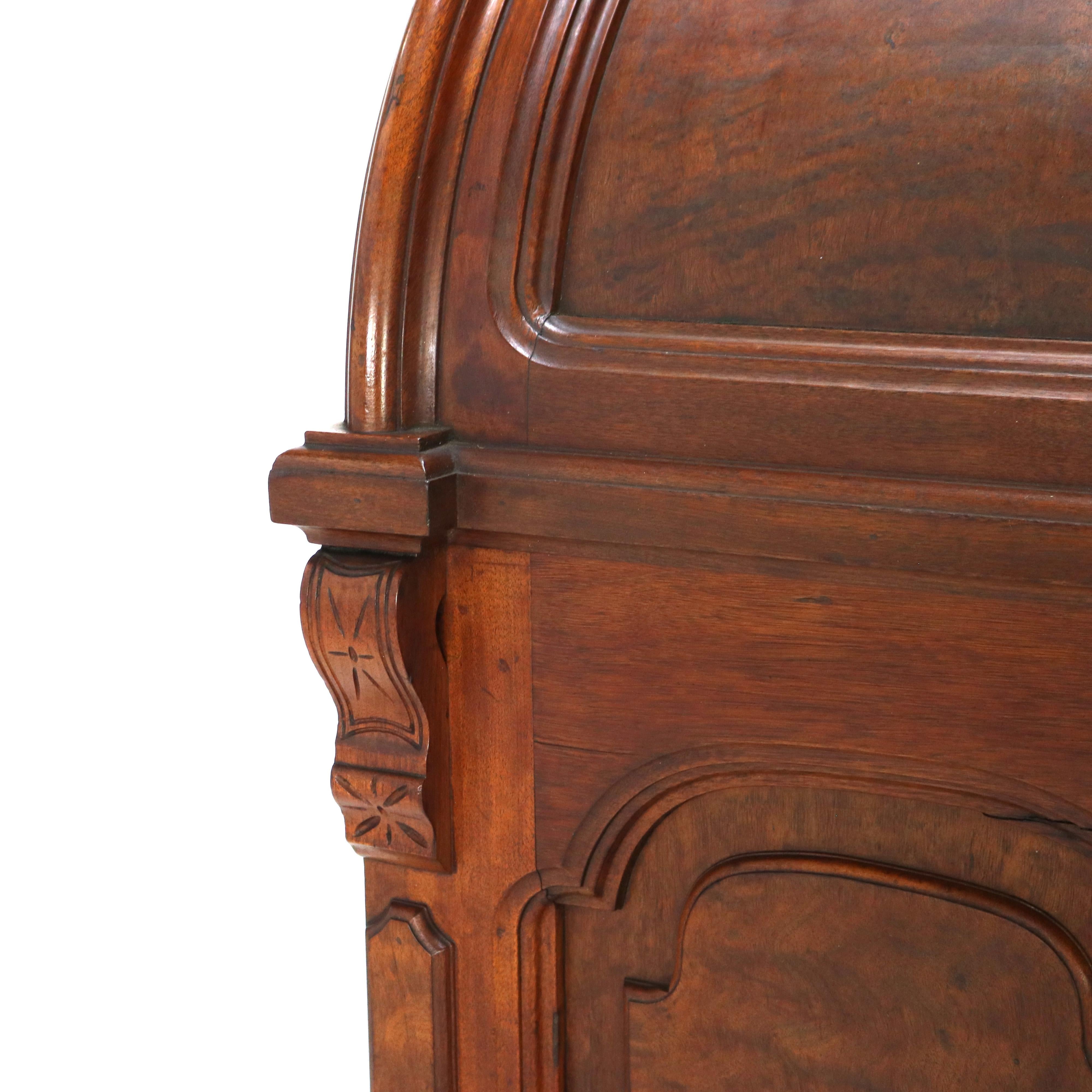 Antique Renaissance Revival Walnut and Burl Wooton Secretary Desk C1880 ...