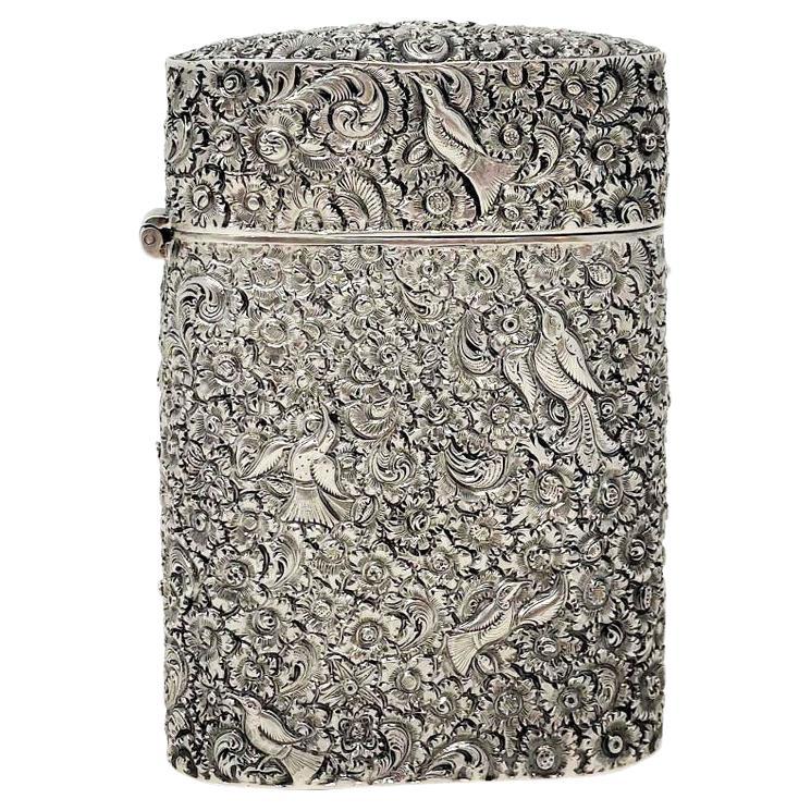 Antique Victorian Sterling Silver Three Slot Cigar Holder, London, 1898 ...
